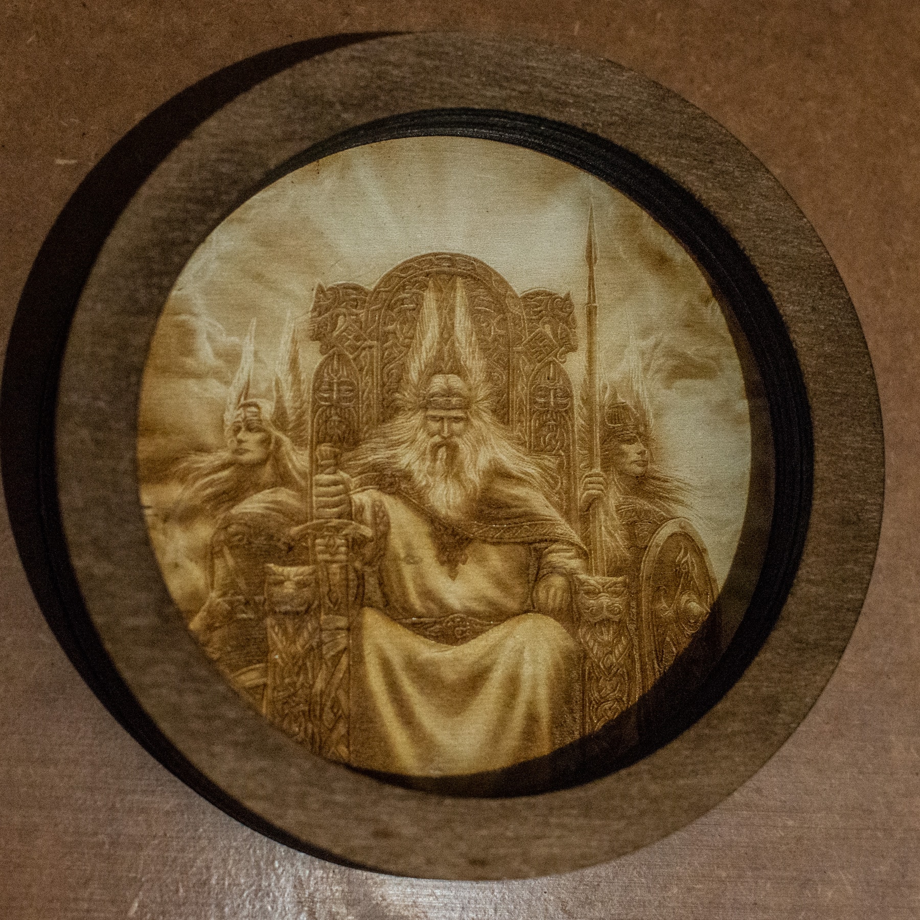 Odin with Valkyrie Viking Bowl - Volga Vikings