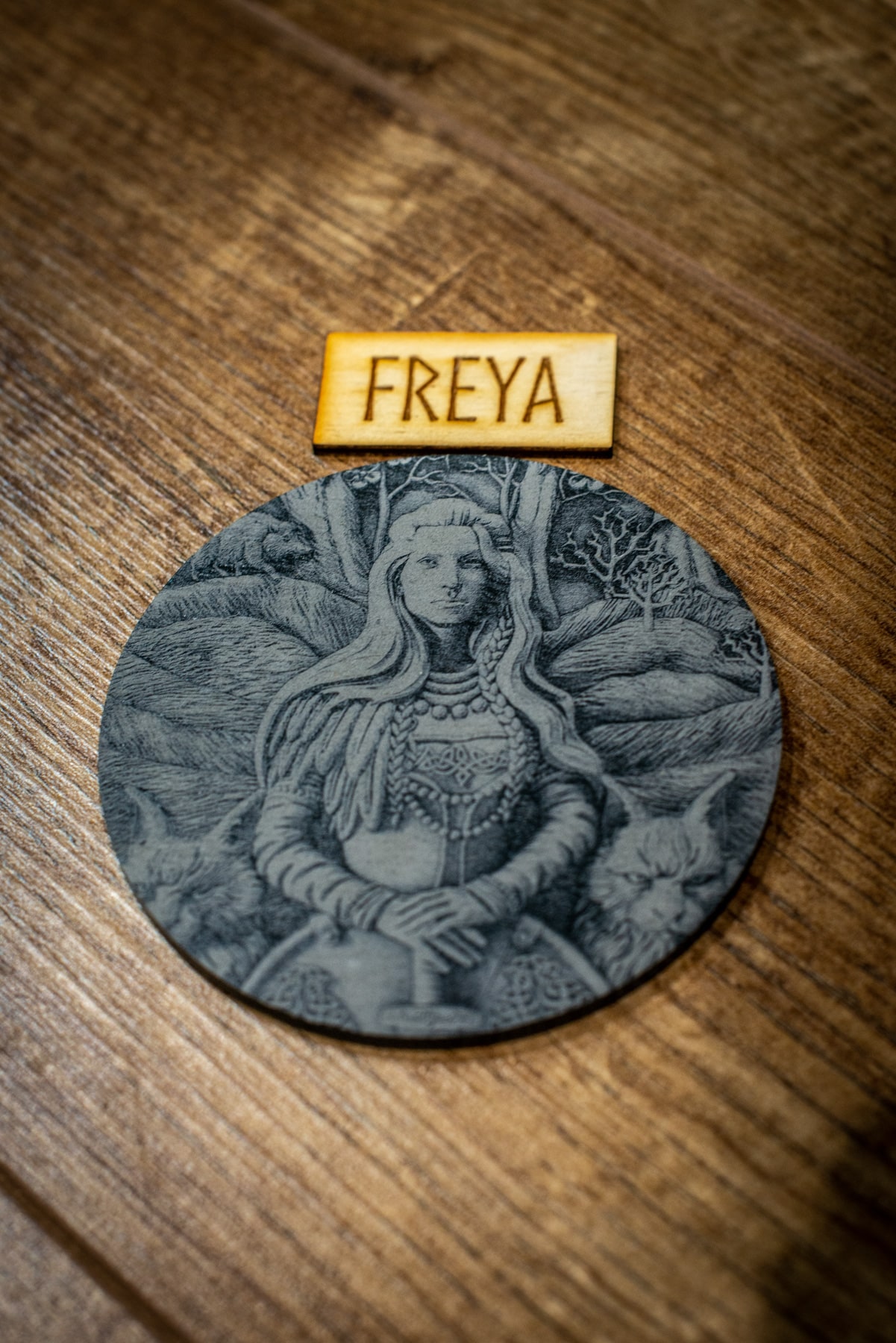 Freya Viking Slate Coaster - Volga Vikings