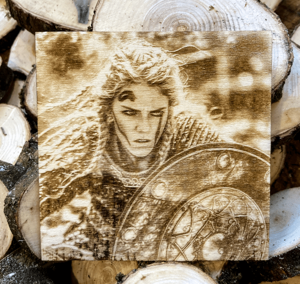 Viking Shieldmaiden Fridge Magnet - Thank Freya it's Friday - Volga Vikings